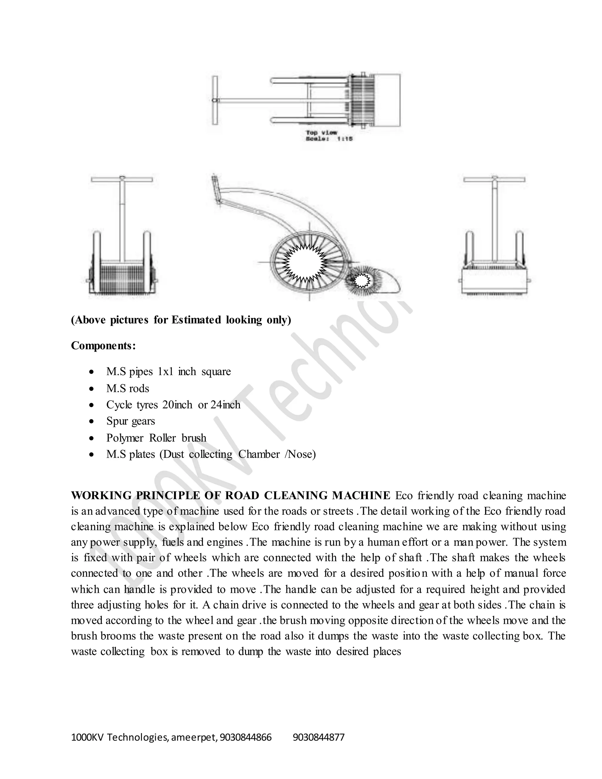 Km221 echo friendly road cleaner | DOCX