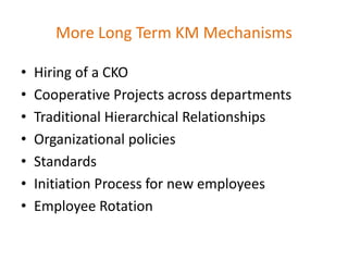 Knowledge Management Chapter 3 | PPTX