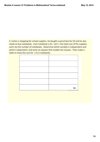 Module 4 lesson 31 | PDF | Education