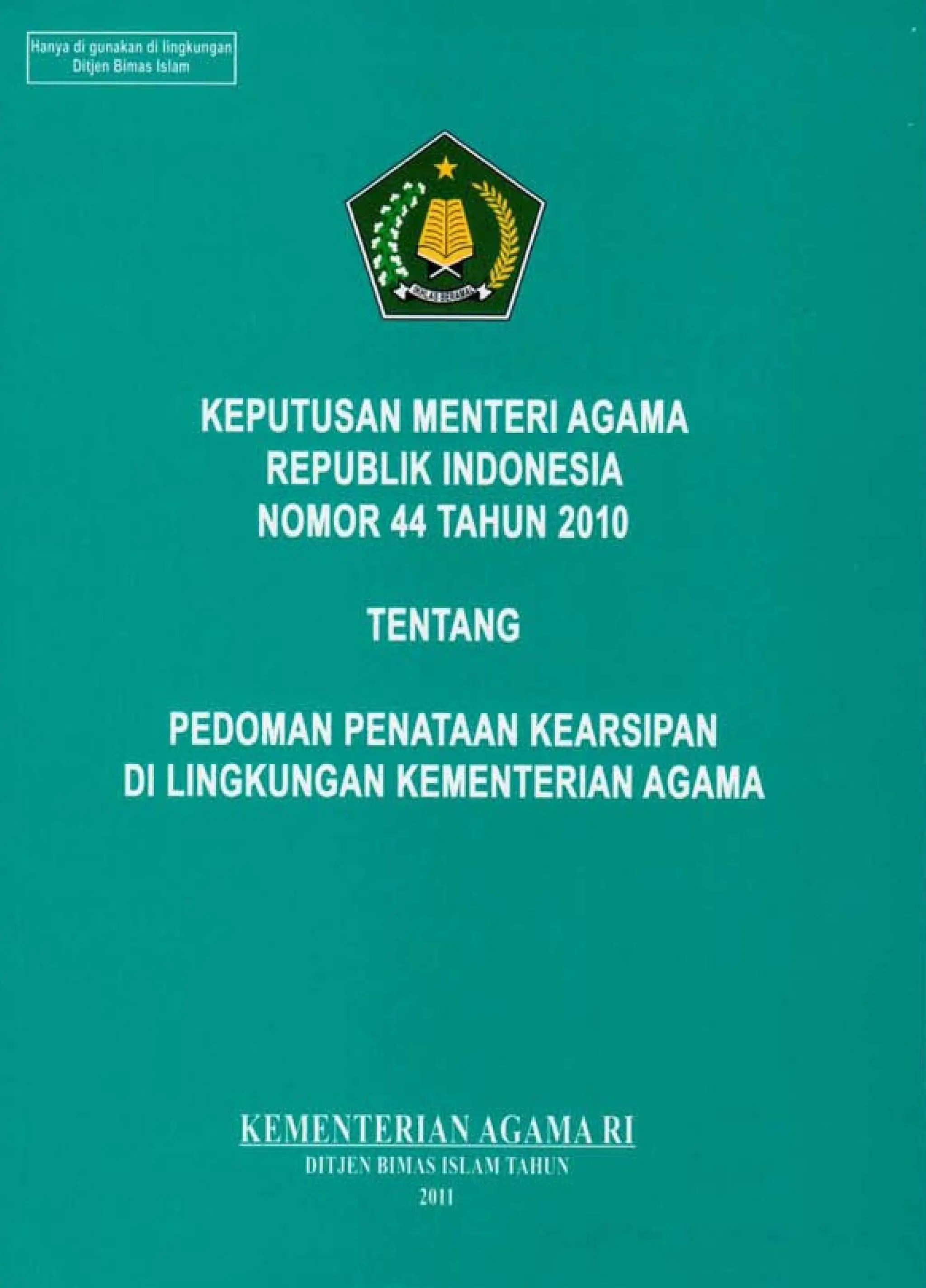 KMA 44 Tahun 2010 tetang Pedoman Kearsipan.pdf