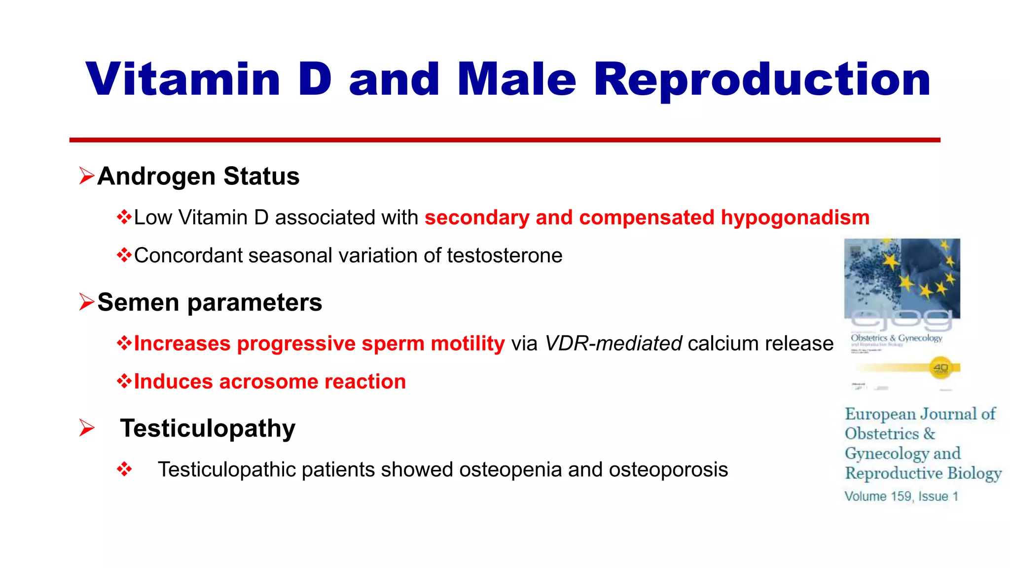 Role of Vitamin D in Infertility | PPTX