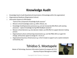 Knowledge Management Advances | PPT