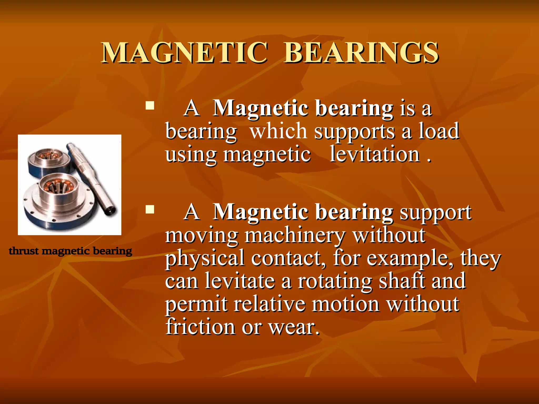 Magnetic bearings | PPT