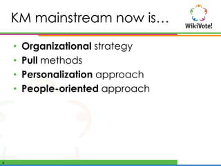 Trends and challanges for IT in Knowledge Management | PPT