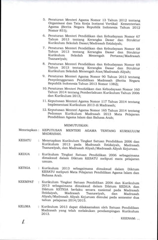 Kma no. 207 tahun 2014 ttg kurma | PDF