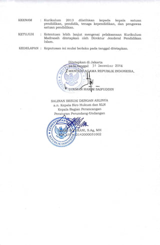 Kma no. 207 tahun 2014 ttg kurma | PDF