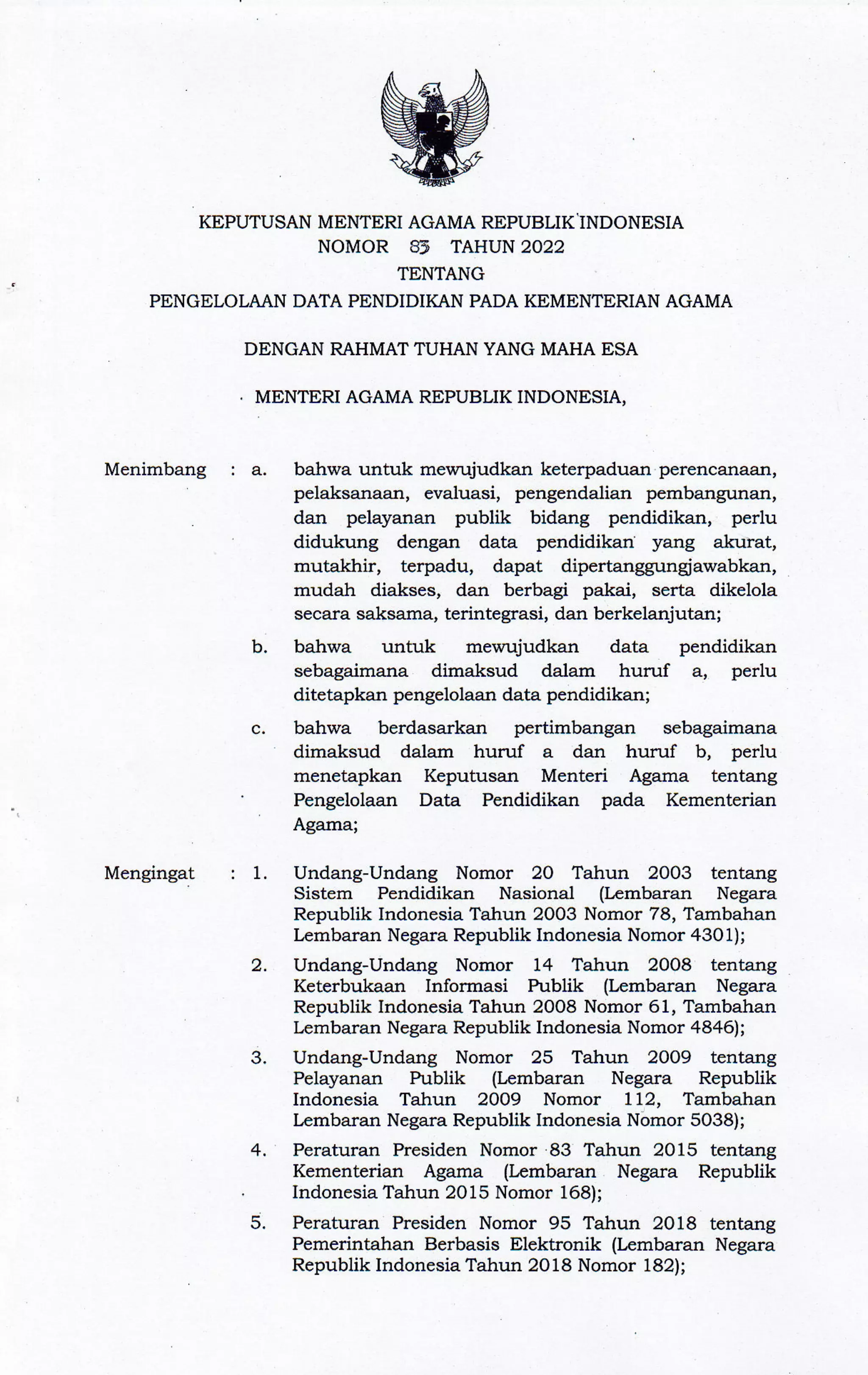 KMA No 83 Tahun 2022 Tentang Data Pendidikan (EMIS)-1.pdf