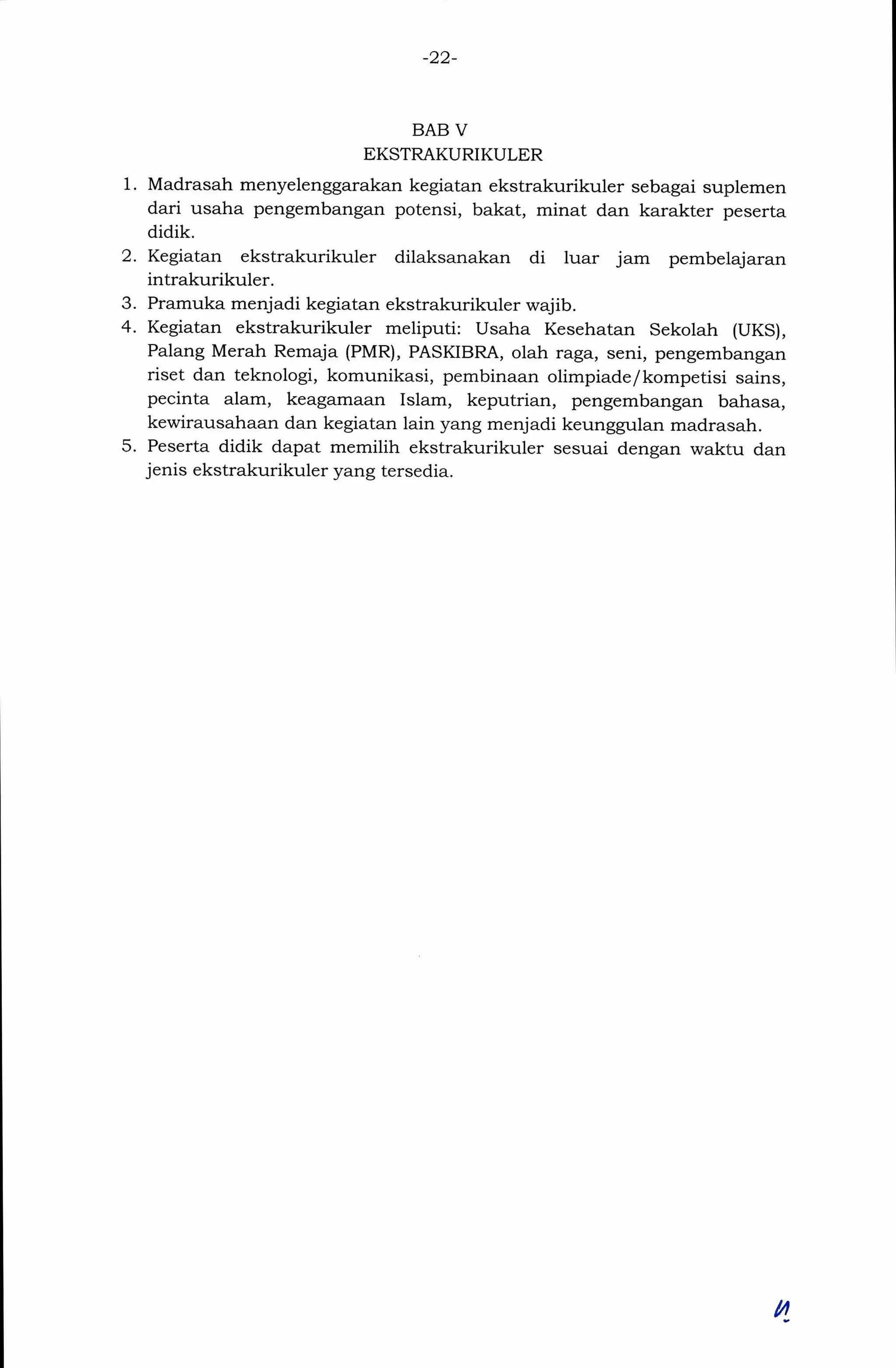 Kma nomor 184 tahun 2019 tentang pedoman implementasi kurikulum pada madrasah | PDF