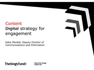 Content strategy for engagement | PPTX