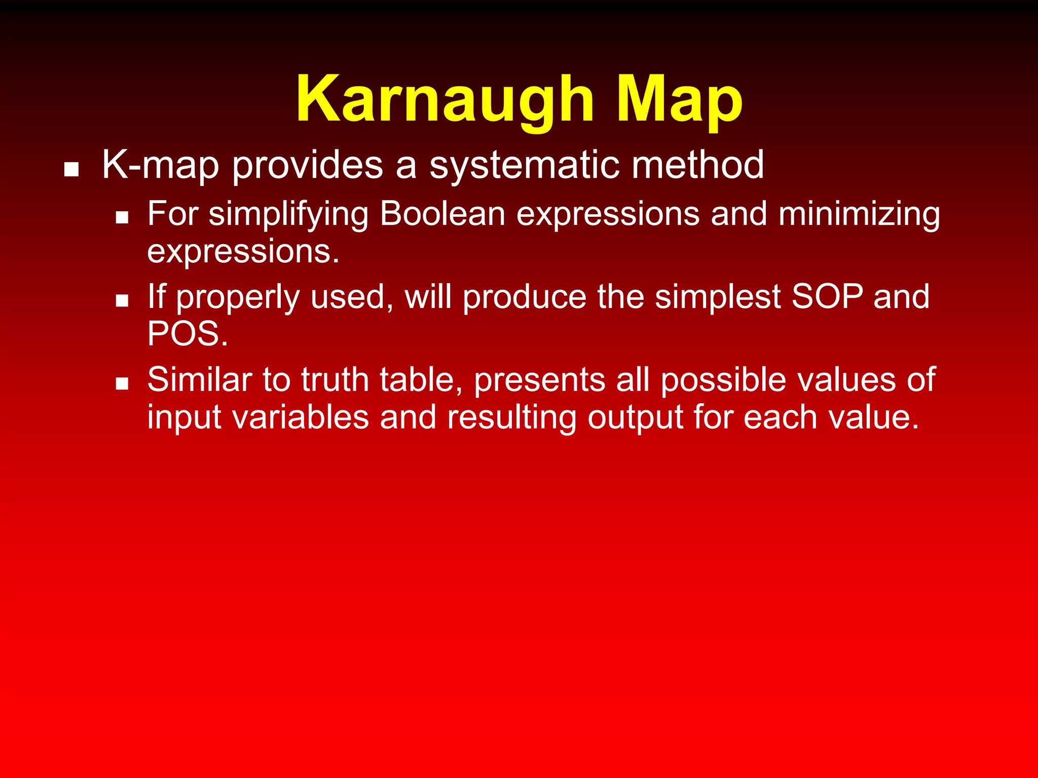 Kmap..(karnaugh map) | PDF