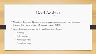 Needs Analysis in Instructional Design | PPTX