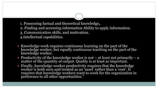Km assignment knowledge engineer vs knowledg worker slightly edited | PPT
