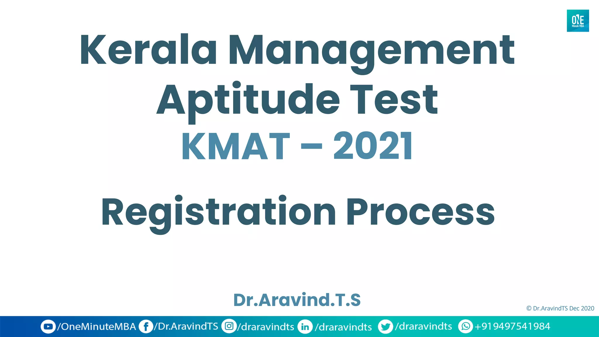 Kerala Management Aptitude Test 2021 (K-MAT 2021) Registration Process ...