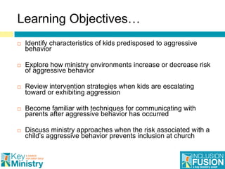 When kids become aggressive at church | PPT