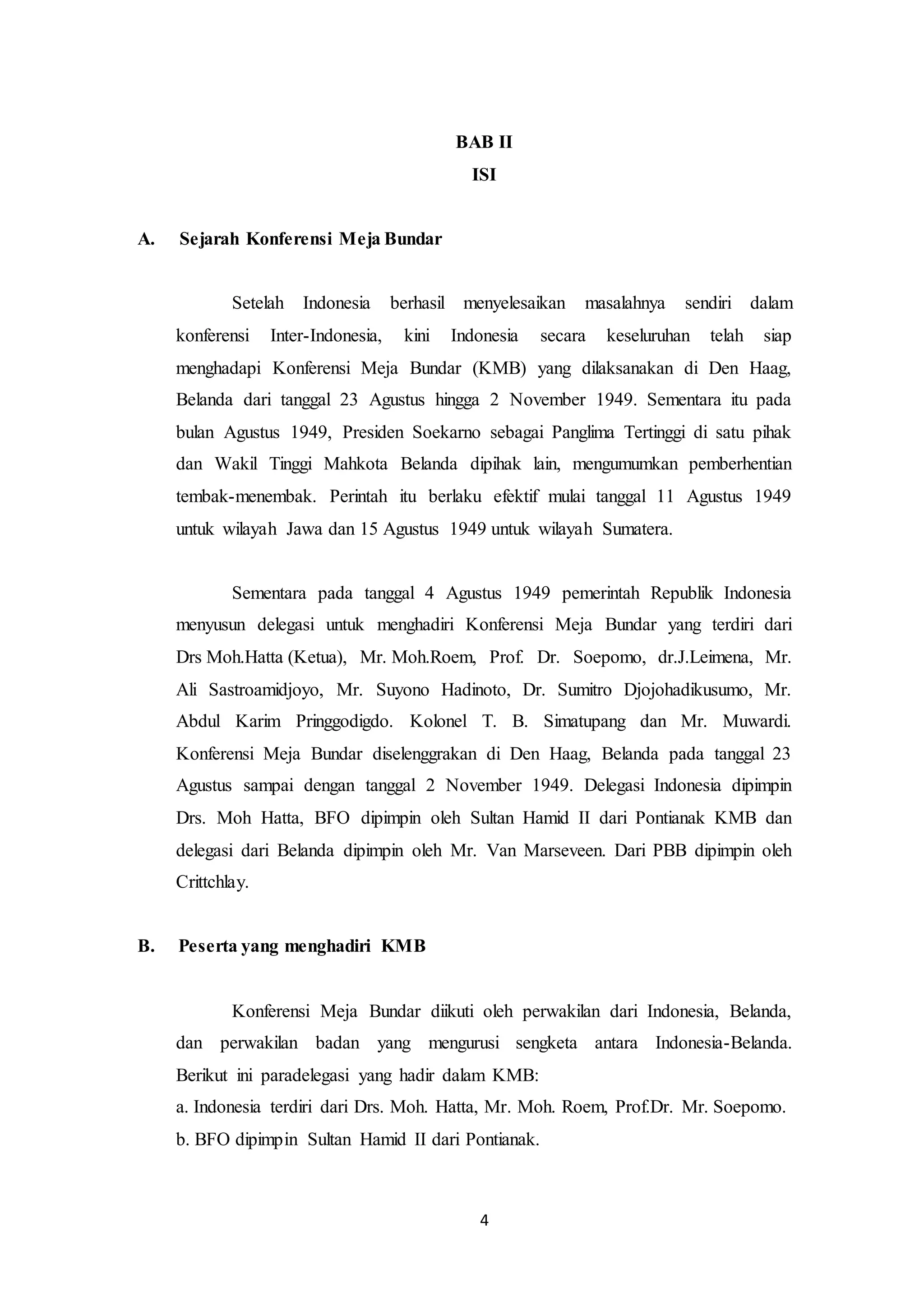 Makalah Konferensi Meja Bundar | DOCX