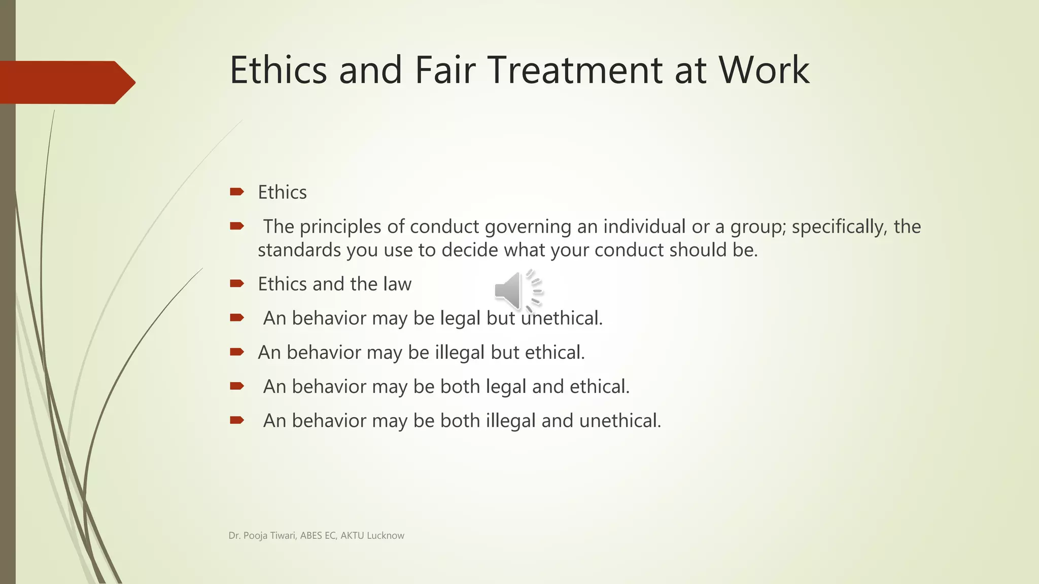 KMB 202 (HRM), Ethics at work unit 5 | PPT KMB 202 (HRM), Ethics at work unit 5 | PPT