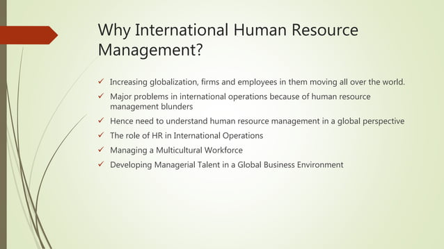 KMB202 (hrm),IHRM part 1 unit 5 | PPT