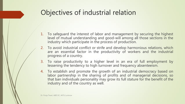 KMB202 (HRM) unit 4 industrial relation | PPT