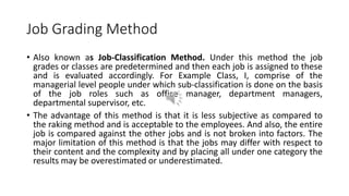 KMB202 (HRM) unit 4 job evaluation | PPT