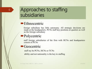 Kmb202 HRM unit 5 IHRM part 2 | PPTX | Human Resources | Business