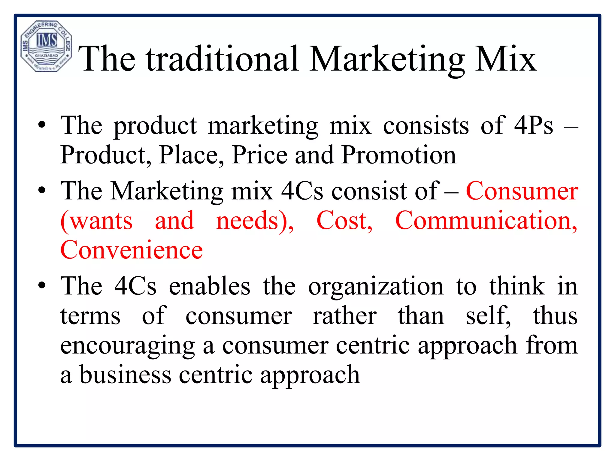 Introduction and Development of Marketing Mix | PPT