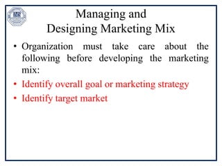 Introduction and Development of Marketing Mix | PPTX