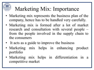 Introduction and Development of Marketing Mix | PPTX