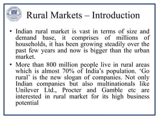 Rural Marketing in India | PPTX