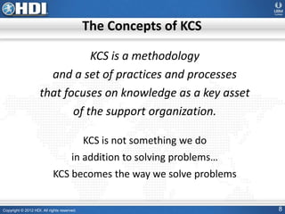 Knowledge Management Best Practices within Service Management | PPTX