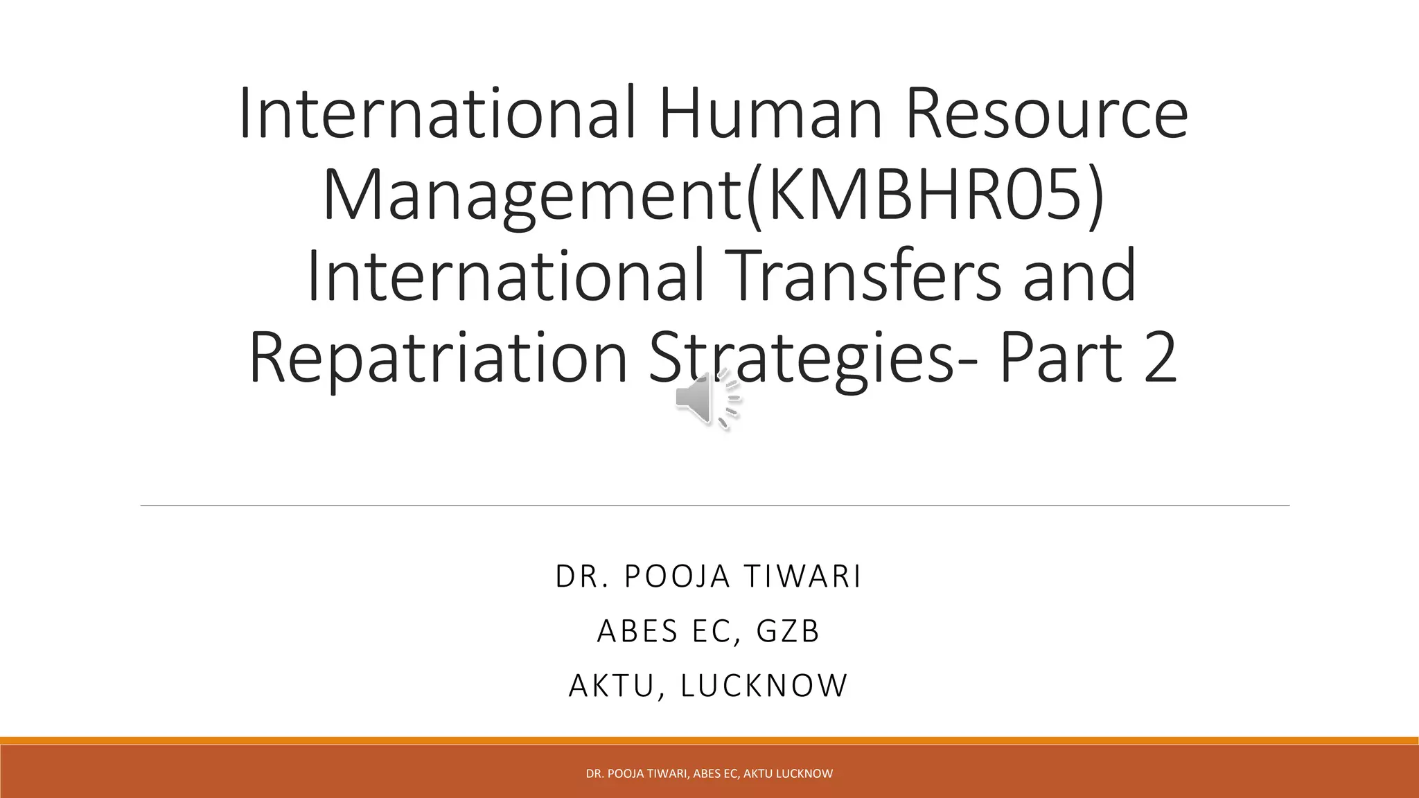 KMBHR05 (IHRM) Exap and repatriation part2 | PPT