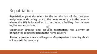 KMBHR05 (IHRM) Exap and repatriation part2 | PPT