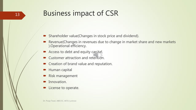 KMBHR05 (IHRM) CSR Unit- 5 | PPT