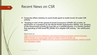 KMBHR05 (IHRM) CSR Unit- 5 | PPT