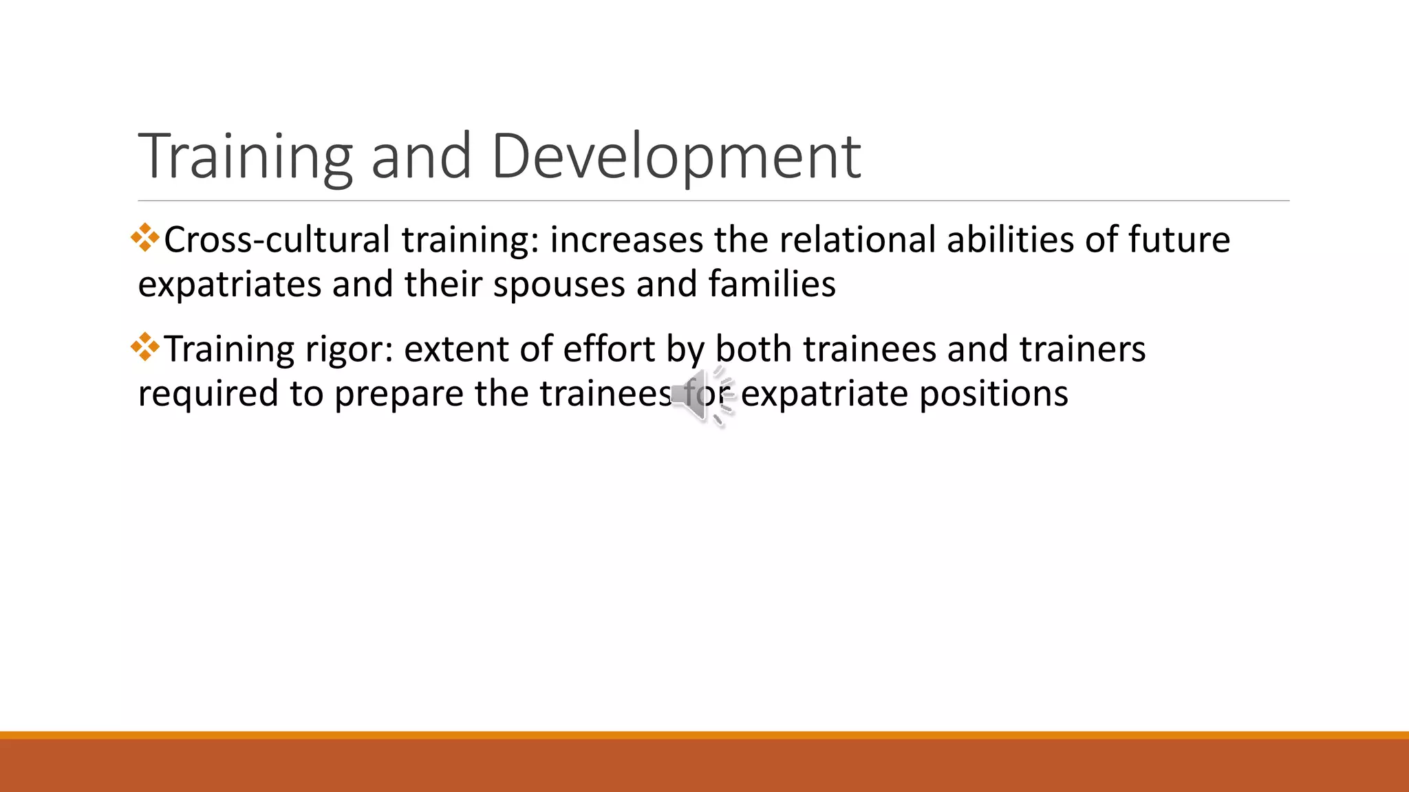 KMBHR05 (IHRM) International Training & Development | PPTX