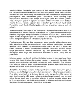 Kmb kelainan pendarahan | DOCX