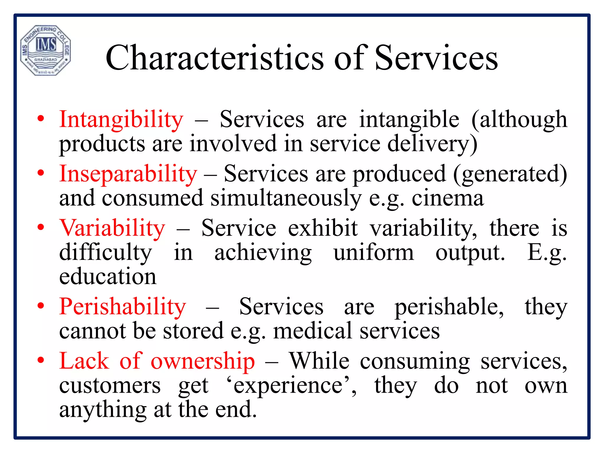 Introduction to Service Marketing | PPTX