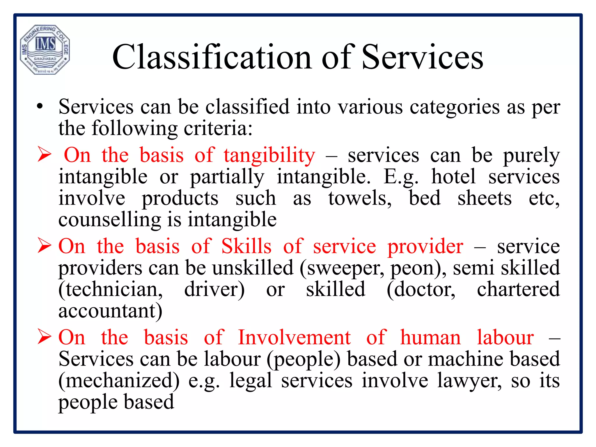 Introduction to Service Marketing | PPTX