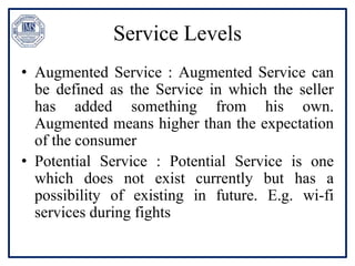 Service Marketing: Service expectations, evaluation, Design and ...