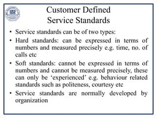 Service Marketing: Service expectations, evaluation, Design and ...