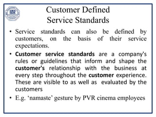 Service Marketing: Service expectations, evaluation, Design and Standard | PPT