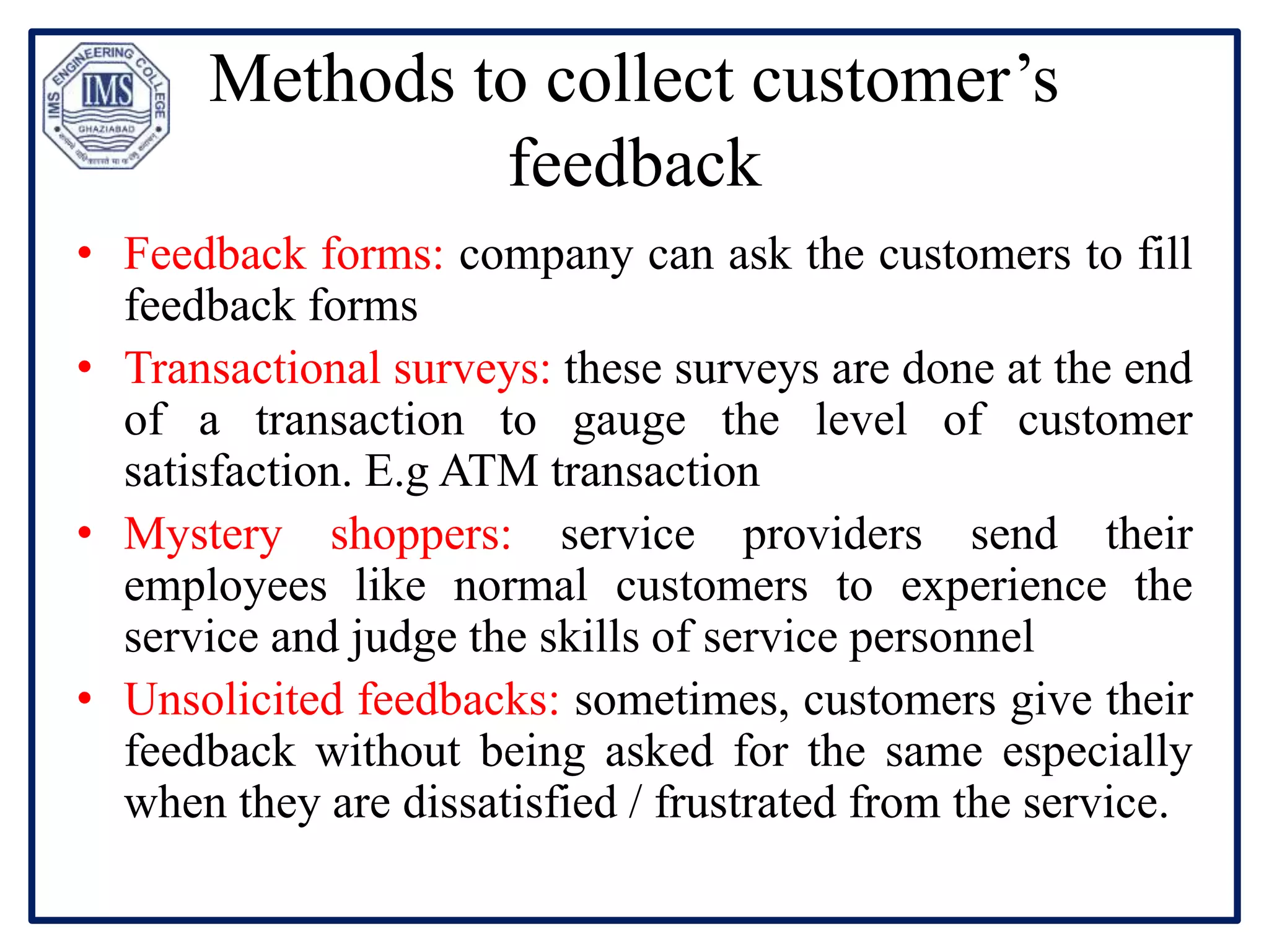 Service Quality and Service Performance evaluation | PPTX