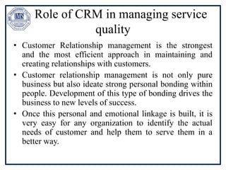 Service Quality and Service Performance evaluation | PPTX