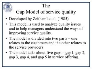 Service Quality and Service Performance evaluation | PPTX