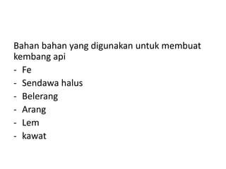 pembuatan kembang api | PPTX
