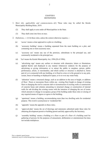 #KMBR Kerala Municapl Building Rules 2019 uploaded by James Joseph ...