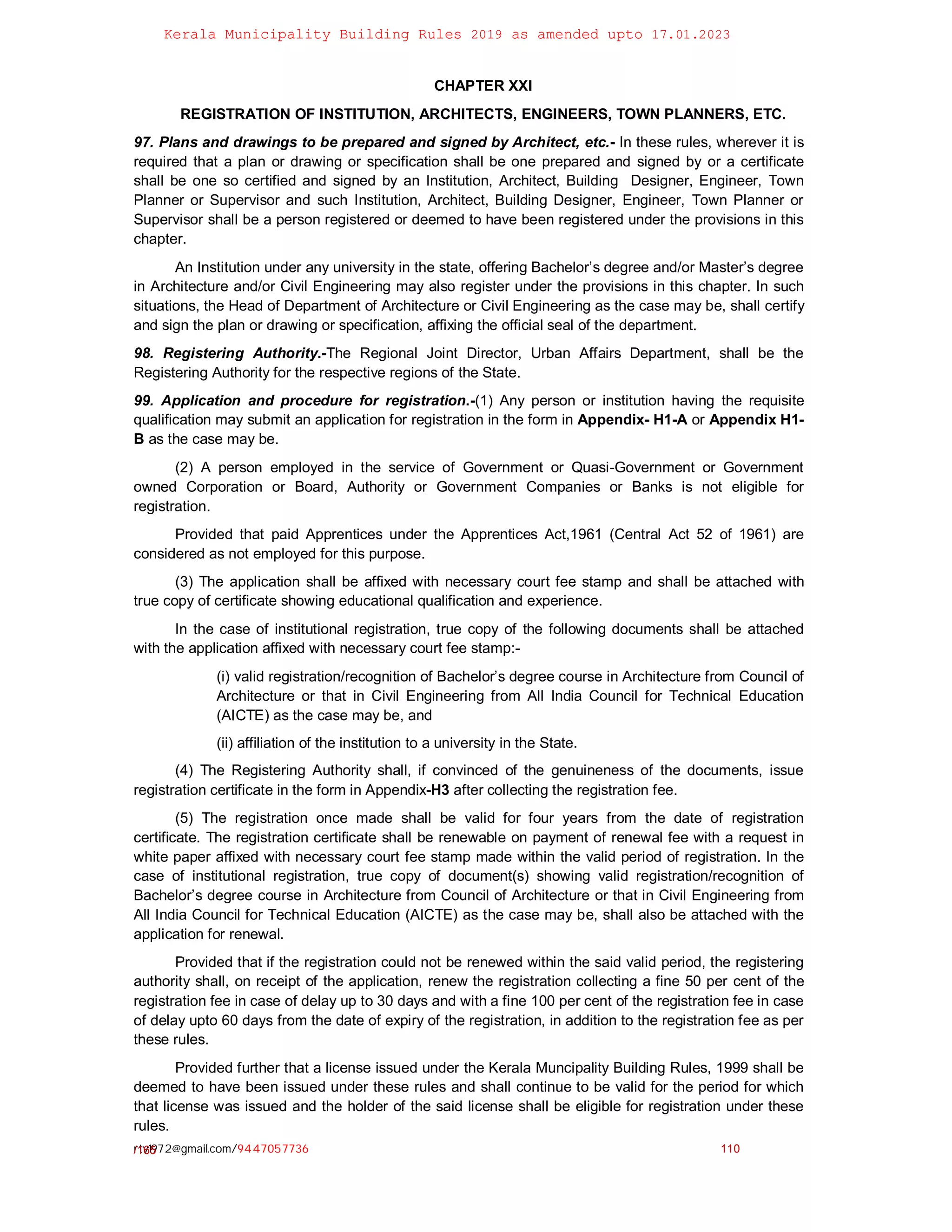 KMBR 2019 amended upto 17.01.23.pdf- Kerala municipal building rules ...