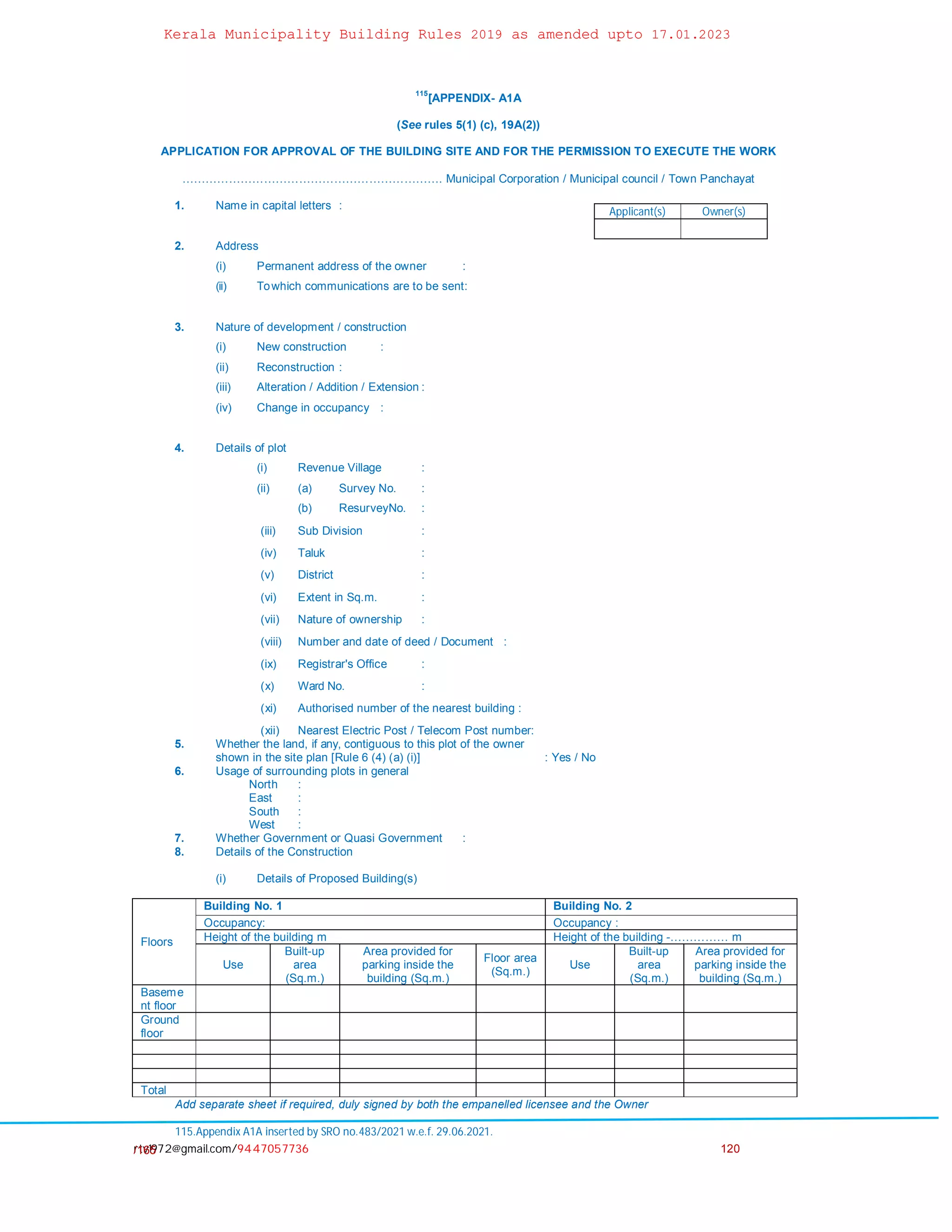 KMBR 2019 amended upto 17.01.23.pdf- Kerala municipal building rules ...