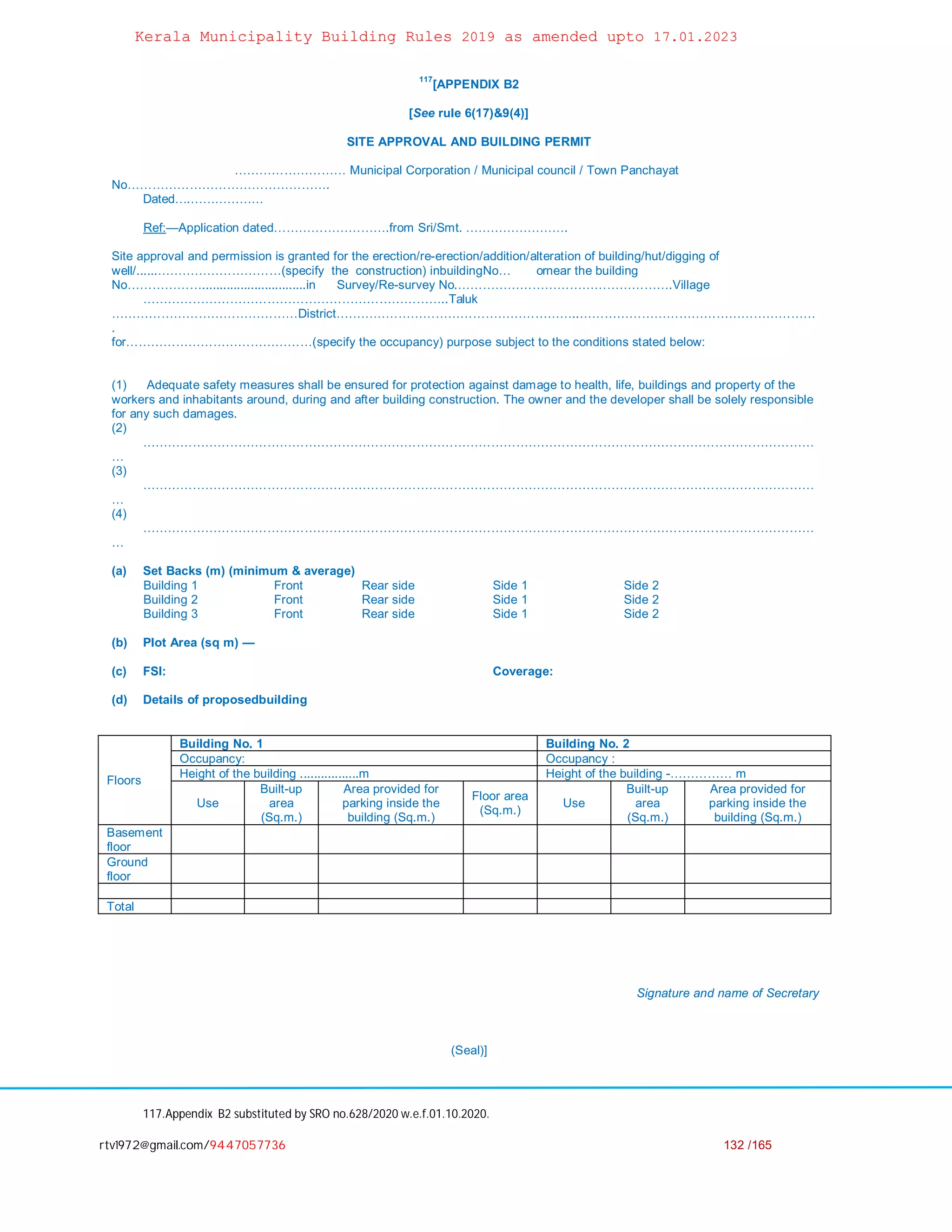 KMBR 2019 amended upto 17.01.23.pdf- Kerala municipal building rules ...