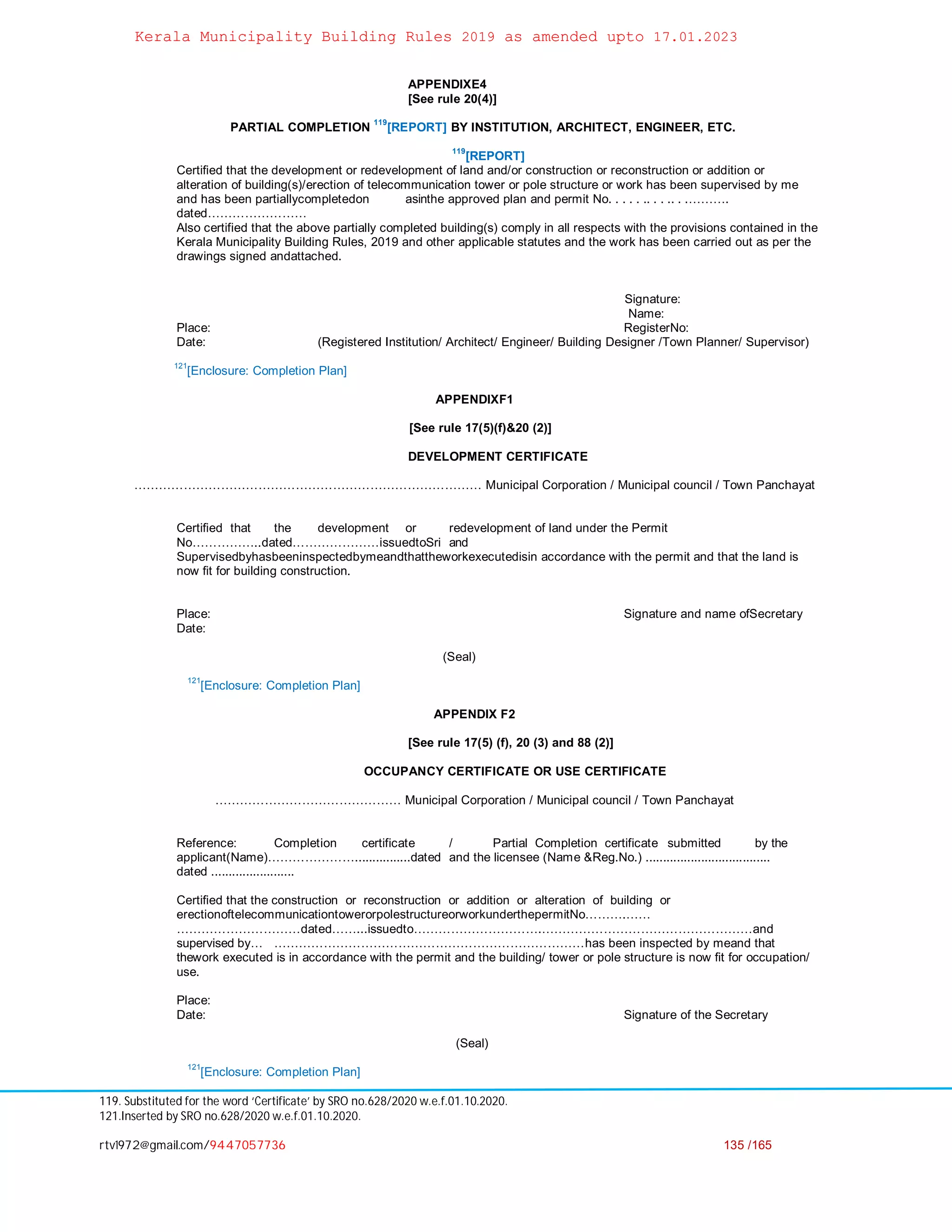 KMBR 2019 amended upto 17.01.23.pdf- Kerala municipal building rules ...