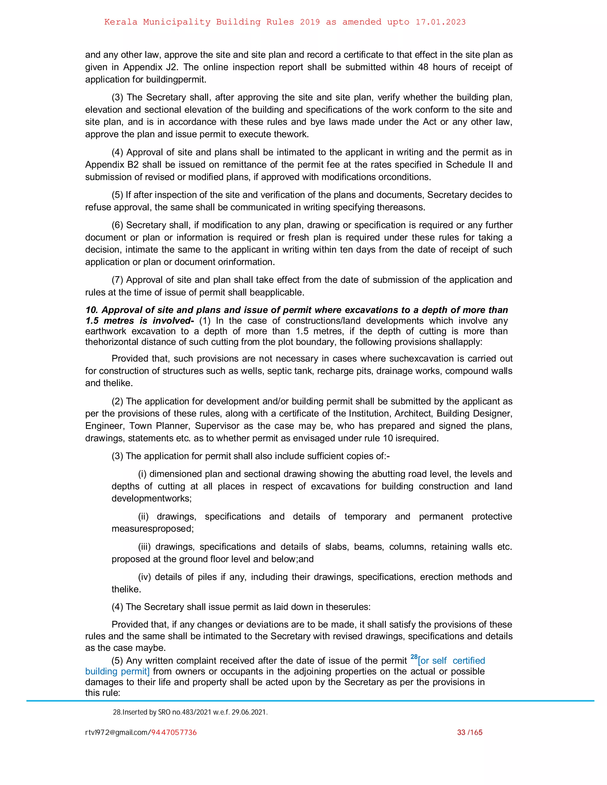 KMBR 2019 amended upto 17.01.23.pdf- Kerala municipal building rules James Joseph adhikarathil ...